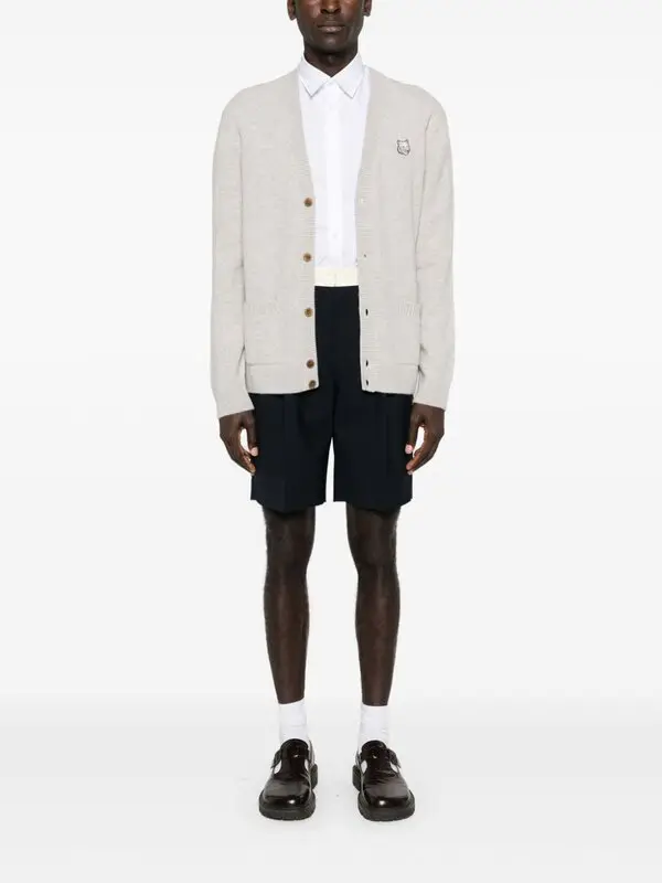 Maison Kitsuné Fox-motif Cotton Shirt - White