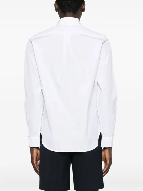Maison Kitsuné Fox-motif Cotton Shirt - White