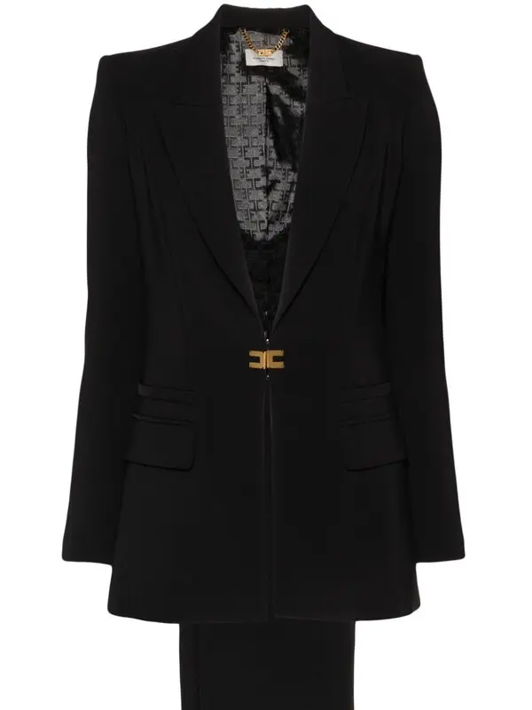 Elisabetta Franchi Logo-plaque Crepe Suit