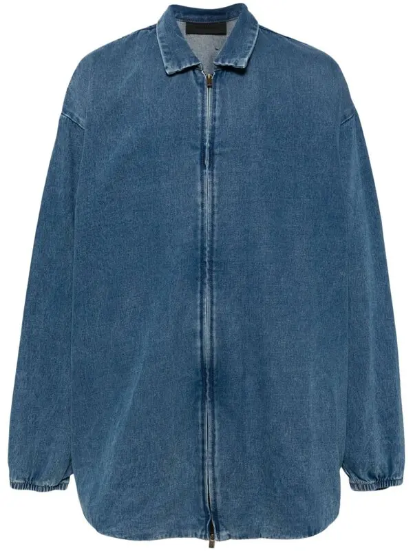 Fear Of God Zip-up Denim Shirt Jacket