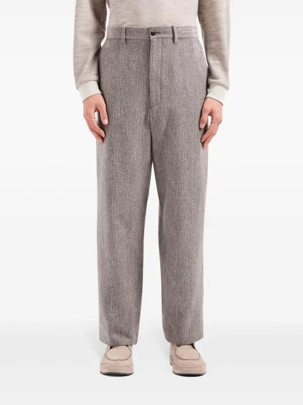 Giorgio Armani Cropped Straight-leg Trousers