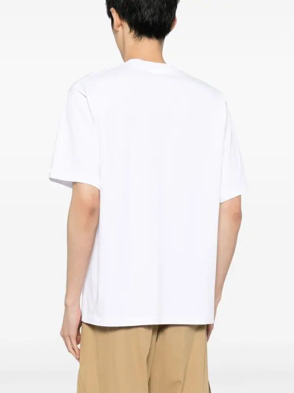 A BATHING APE Embroidered-logo Cotton T-shirt - White