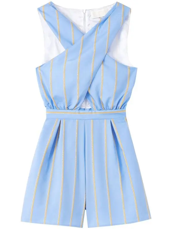 DESTREE Louis Striped Playsuit - Blue