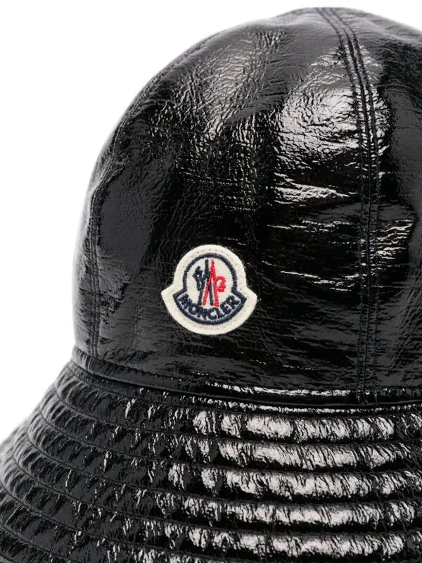 Moncler High-shine Bucket Hat