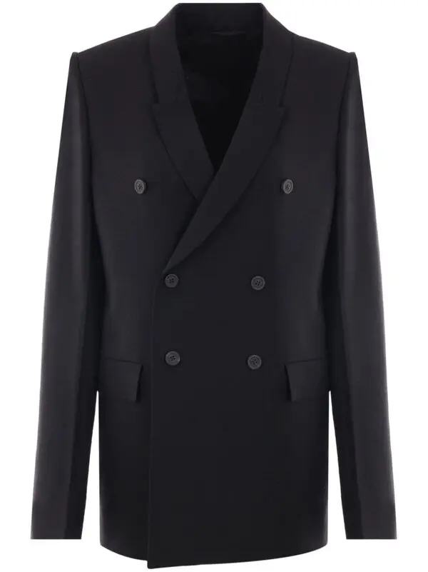 Rick Owens Double-breasted Wool Blazer