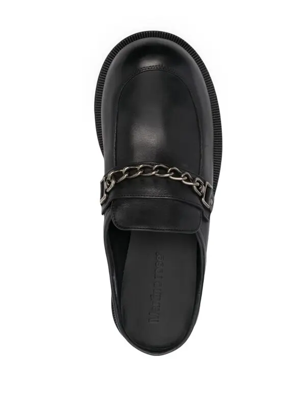 Martine Rose Chain-detailed Leather Mules