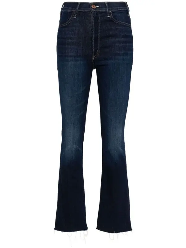 MOTHER The Hustler Flood Straight-leg Jeans - Blue