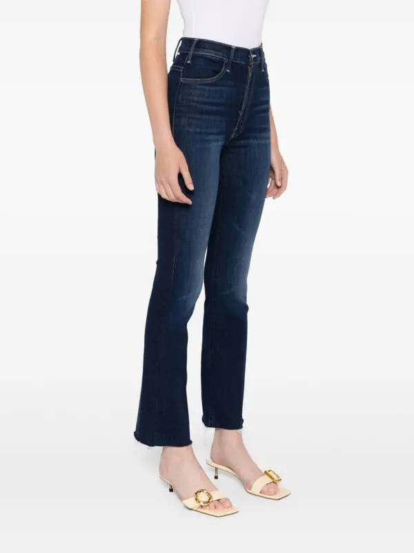 MOTHER The Hustler Flood Straight-leg Jeans - Blue