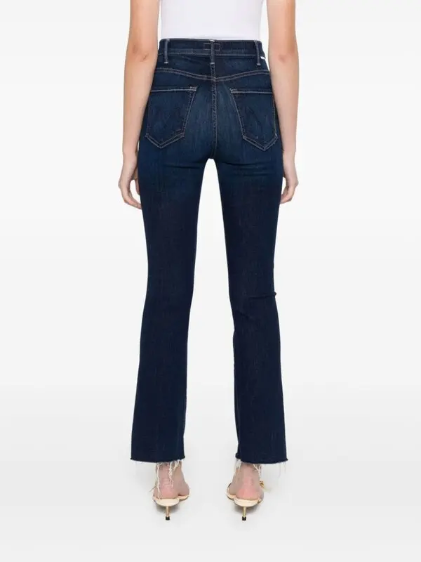 MOTHER The Hustler Flood Straight-leg Jeans - Blue