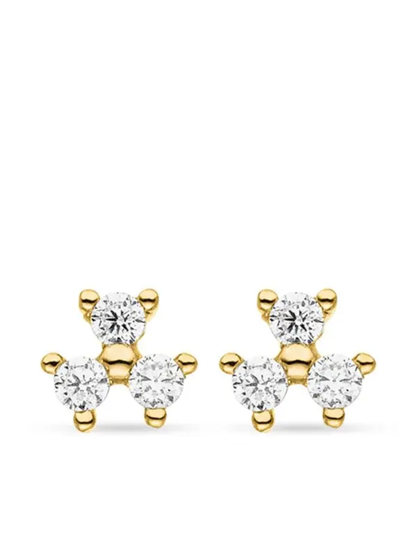 VEYNOU 14kt Yellow Diamond Stud Earrings - Gold