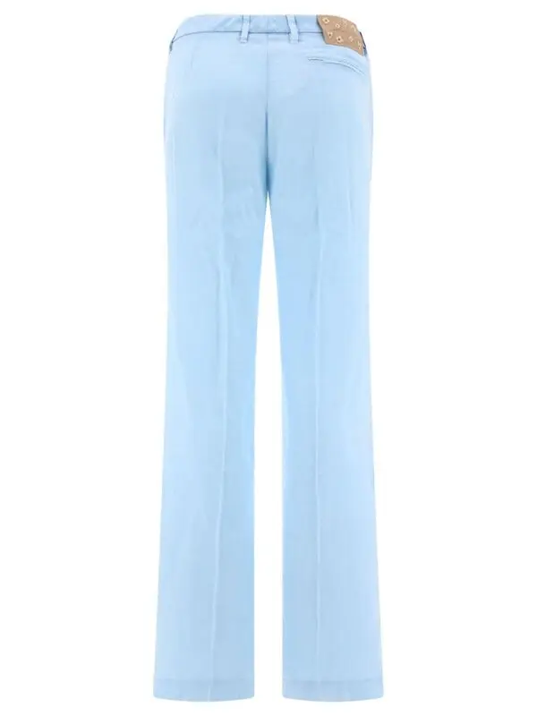 Jacob Cohen Pressed-crease Straight-leg Trousers - Blue