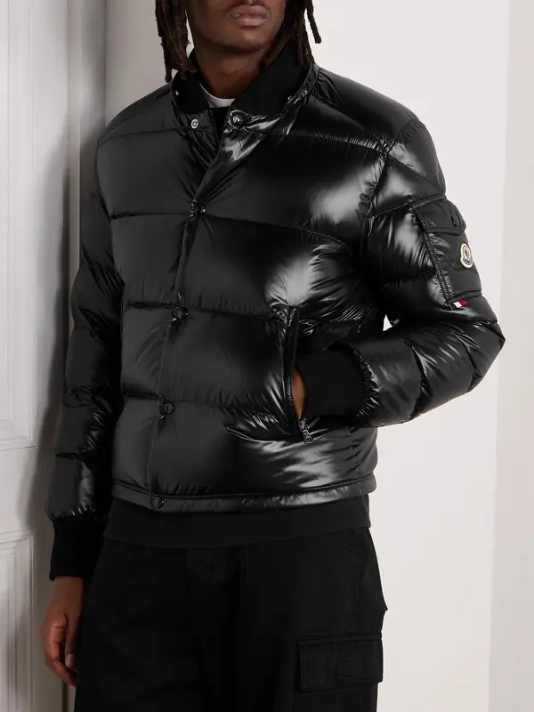 Moncler Maljasset Slim-fit Quilted Jacket - Black