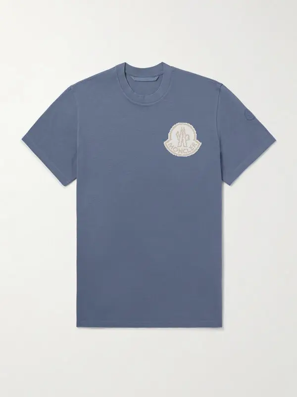 Moncler Logo-appliquéd Cotton-jersey T-shirt