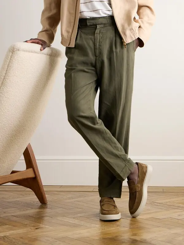 Officine Creative Frame Suede Penny Loafers