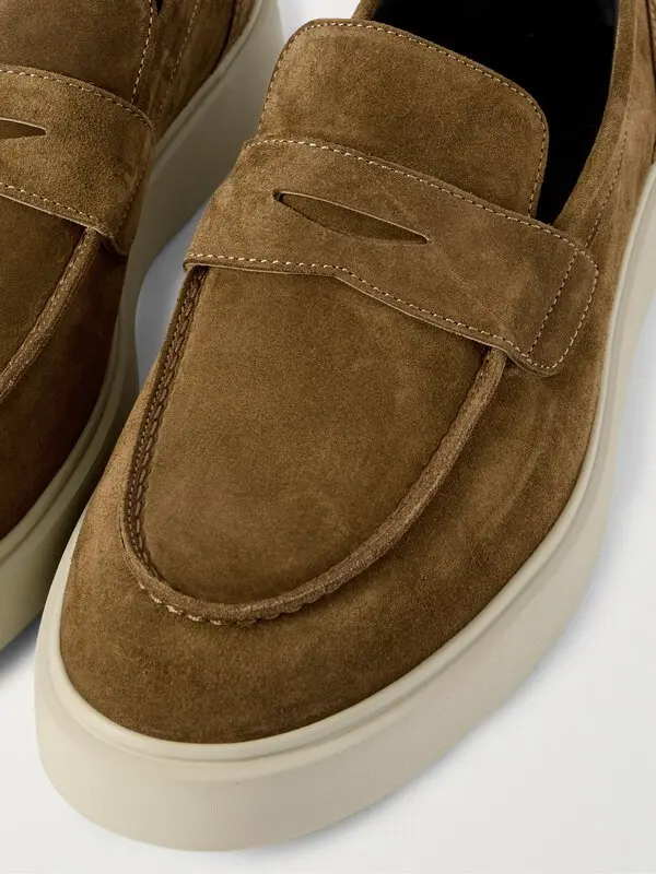 Officine Creative Frame Suede Penny Loafers