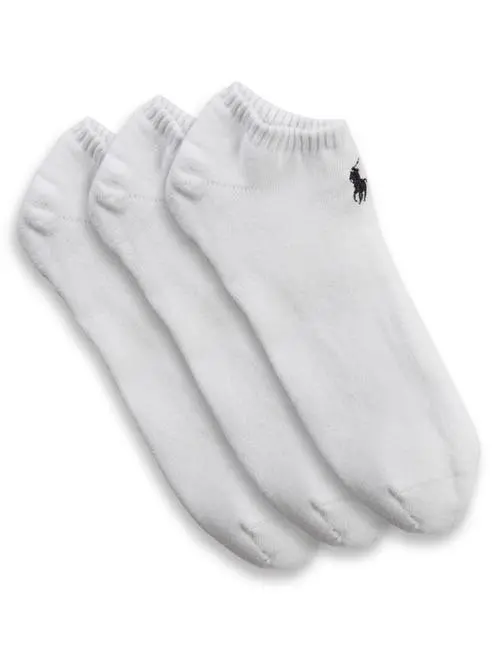 Polo Ralph Lauren 3-pack Classic Sport Ped Socks - White