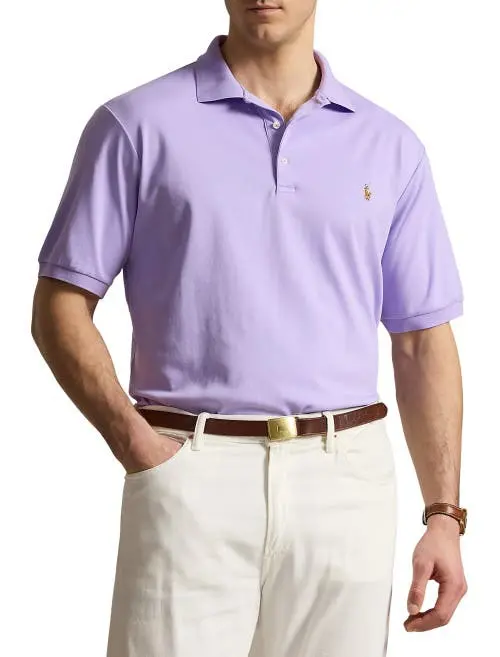 Polo Ralph Lauren Big & Tall Soft Touch Polo Shirt - Powder Purple