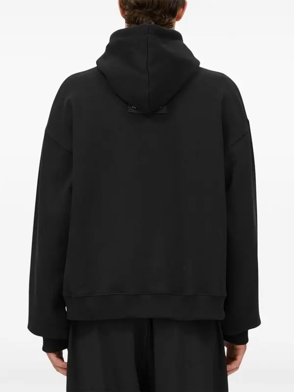 MSGM Logo Appliqué Drawstring Hoodie