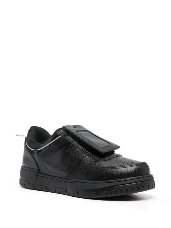 44 LABEL GROUP Avril Leather Sneakers - Black