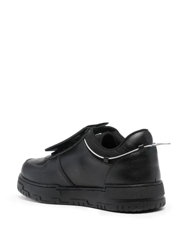 44 LABEL GROUP Avril Leather Sneakers - Black