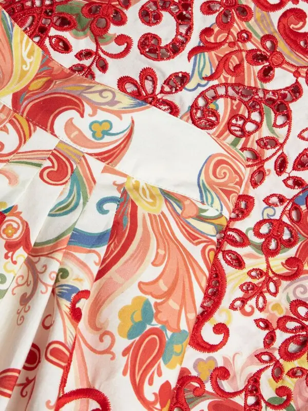 Etro Paisley-pattern Embroidered Midi Skirt