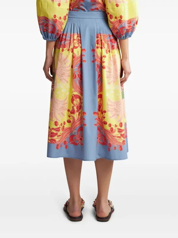 Etro Pleated Midi Skirt