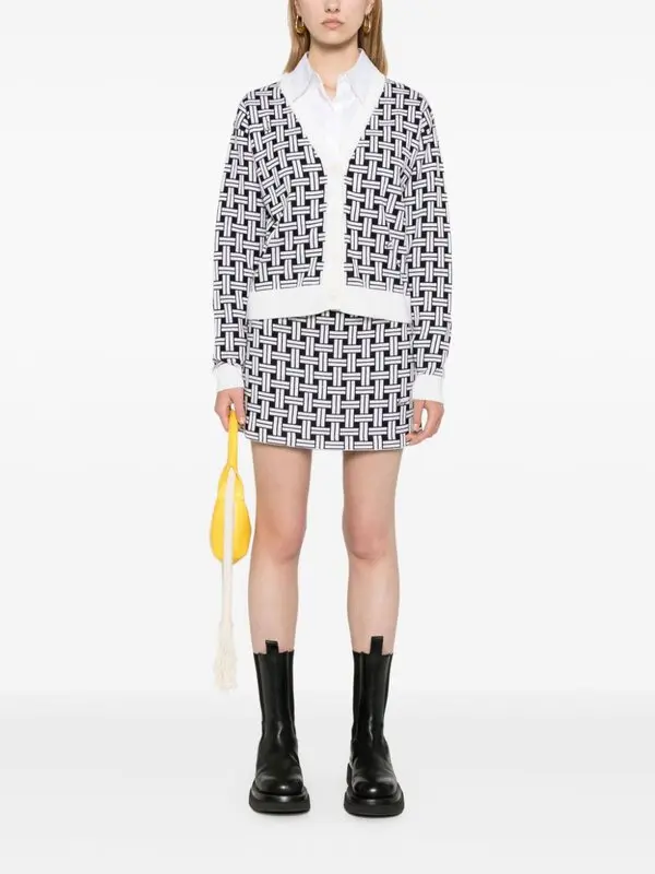 Kenzo Patterned Jacquard Mini Skirt