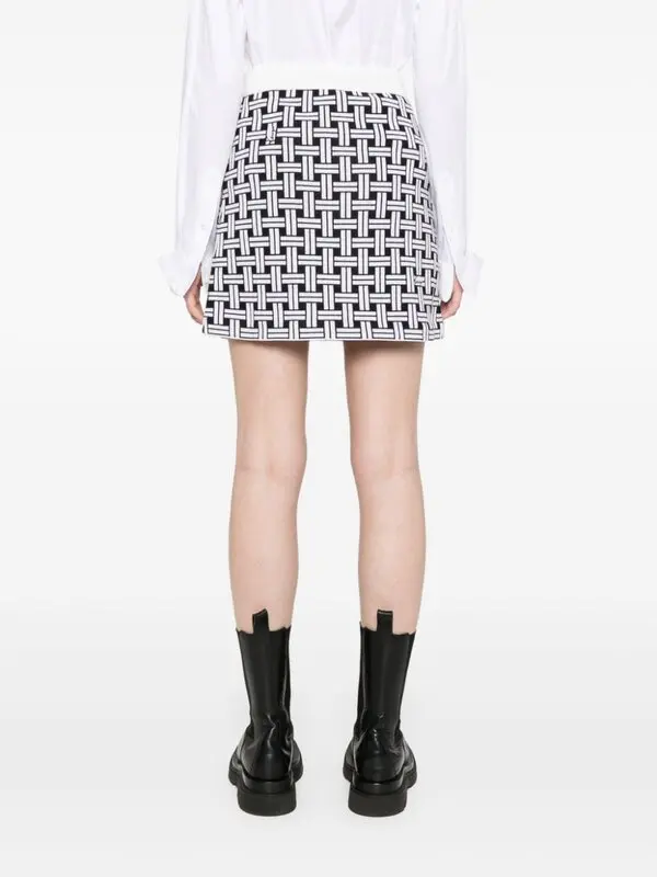 Kenzo Patterned Jacquard Mini Skirt