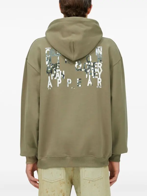 MSGM Slogan-print Drawstring Hoodie