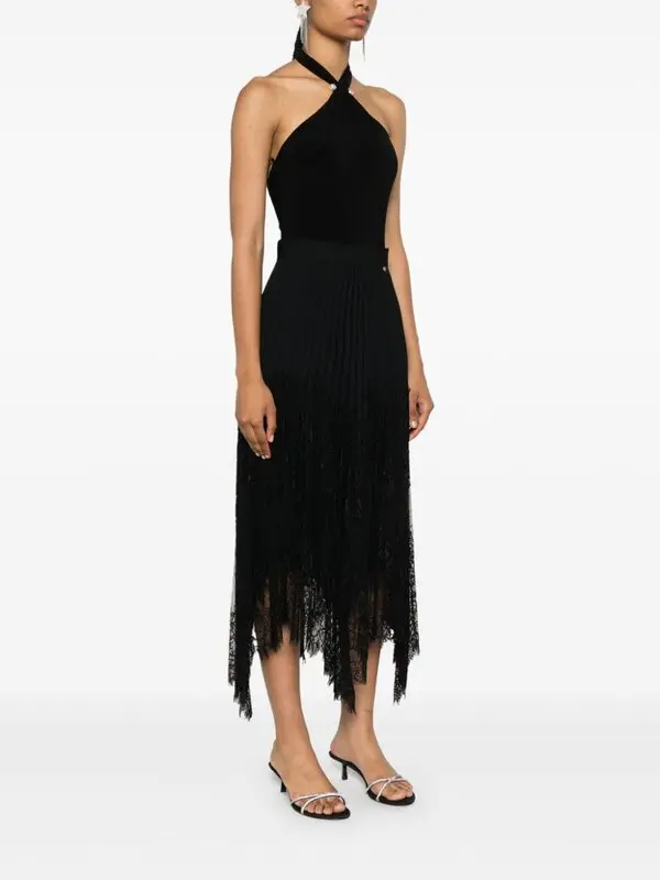 NISSA Faux-pearl Halterneck Bodysuit