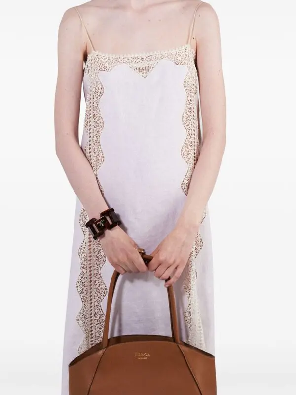 linen dress brown A-line Linen Dress