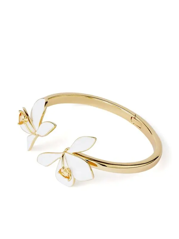 Shanghai Tang Ginger Flower Open-cuff Bracelet