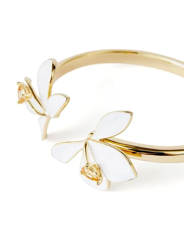 Shanghai Tang Ginger Flower Open-cuff Bracelet
