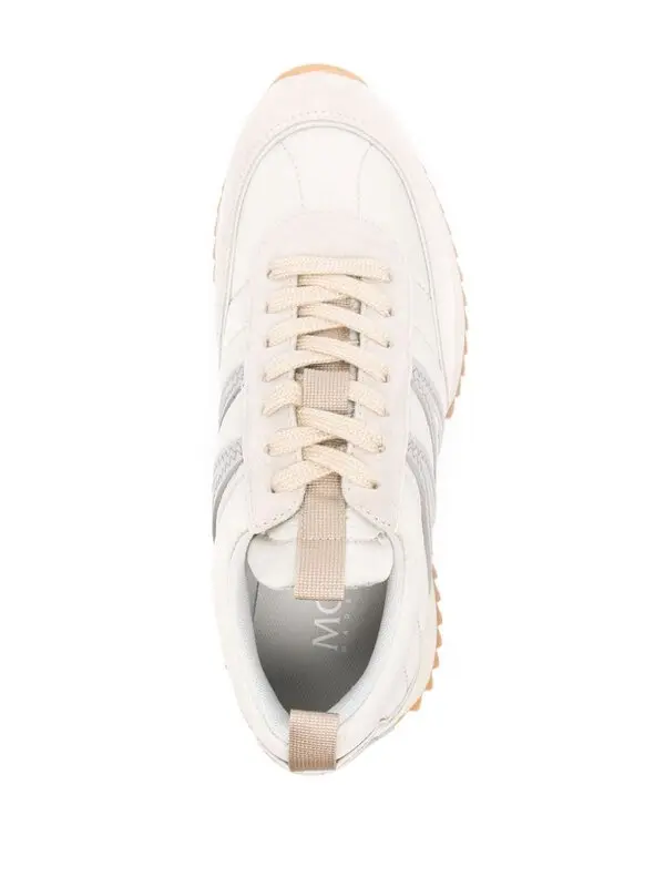 Moncler Pacey Quilted Sneakers - Neutrals