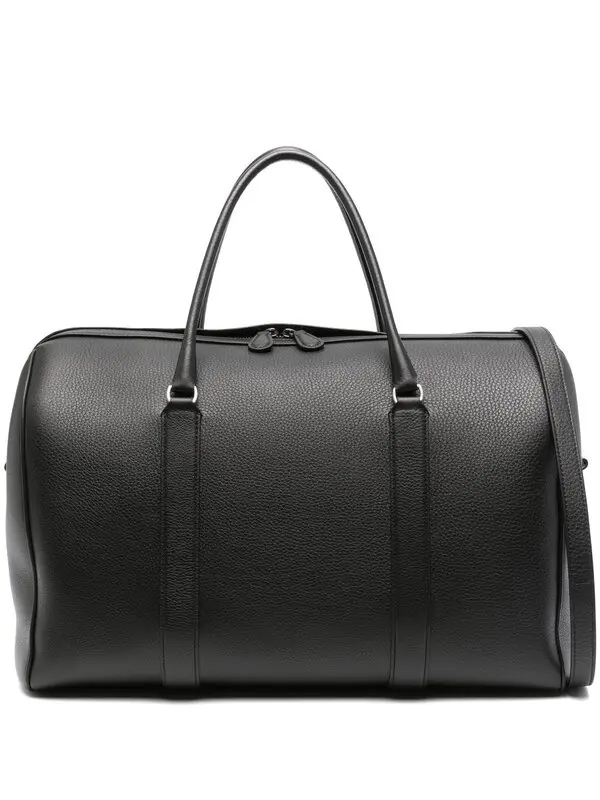 THE ROW Iowa Leather Duffle Bag - Black