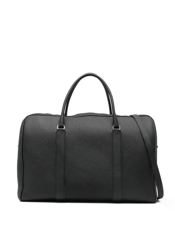 THE ROW Iowa Leather Duffle Bag - Black