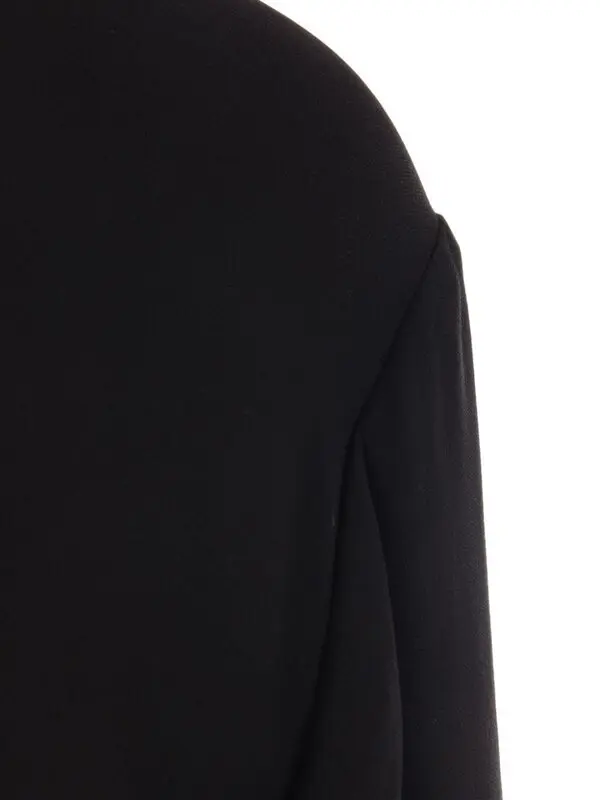 Yohji Yamamoto Silk Embroidered Asymmetric Dress