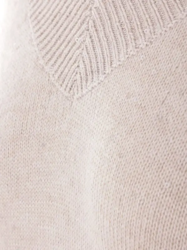 Brunello Cucinelli Long-sleeve V-neck Jumper - Neutrals