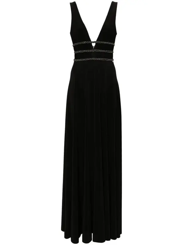 NISSA Bead-embellished Maxi Dress