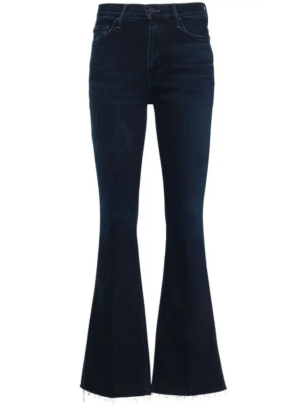 MOTHER The Weekender Fray Bootcut Jeans - Blue