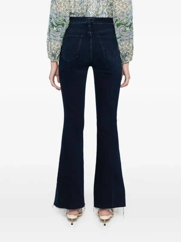 MOTHER The Weekender Fray Bootcut Jeans - Blue