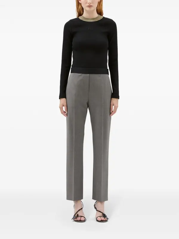 MSGM Straight-leg Virgin Wool-blend Trousers