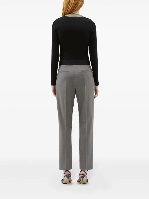 MSGM Straight-leg Virgin Wool-blend Trousers