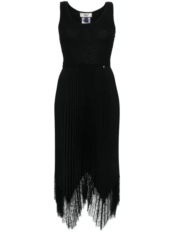 NISSA Pleated Midi Dress