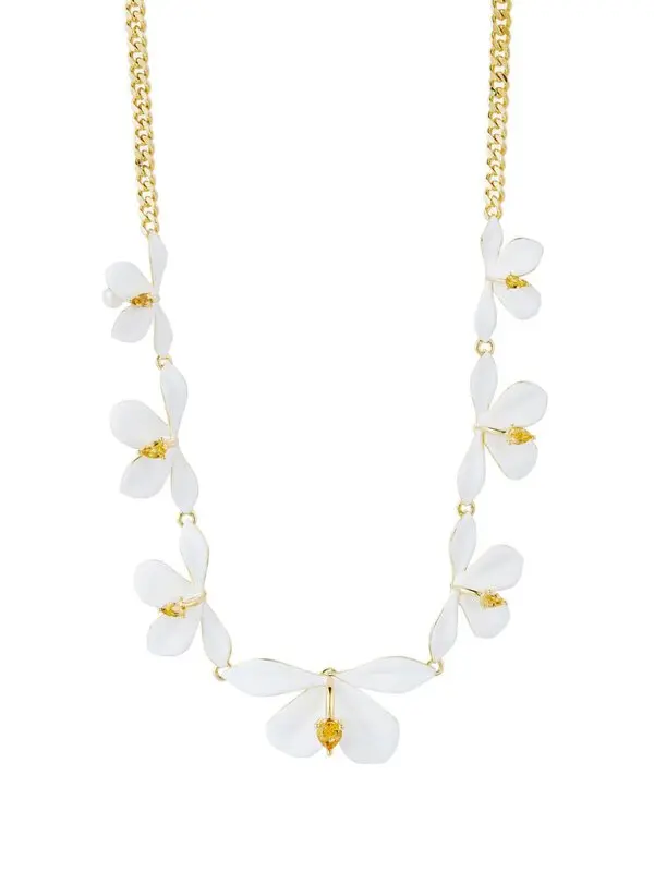 Shanghai Tang Ginger Flower Chain Necklace