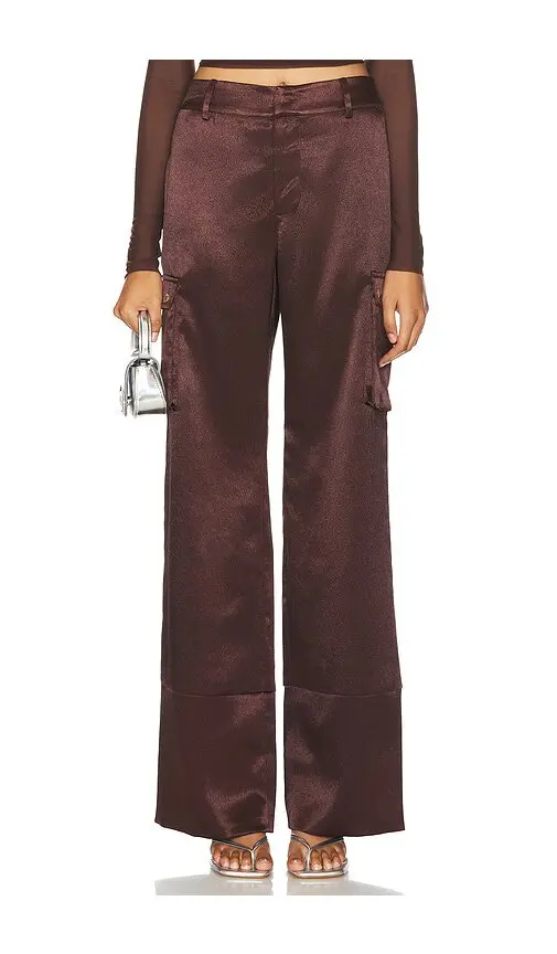 SEROYA Galia Satin Cargo Pant