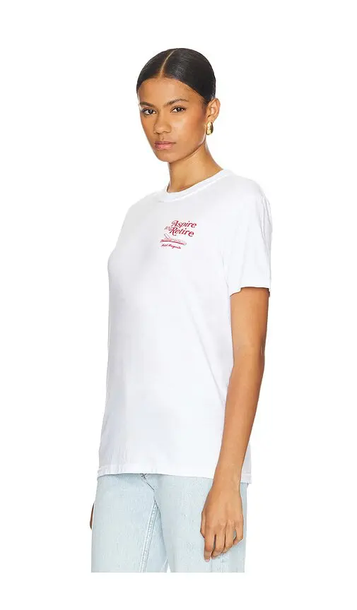 MOTEL MARGARITA Aspire To Retire" Graphic Tee - White
