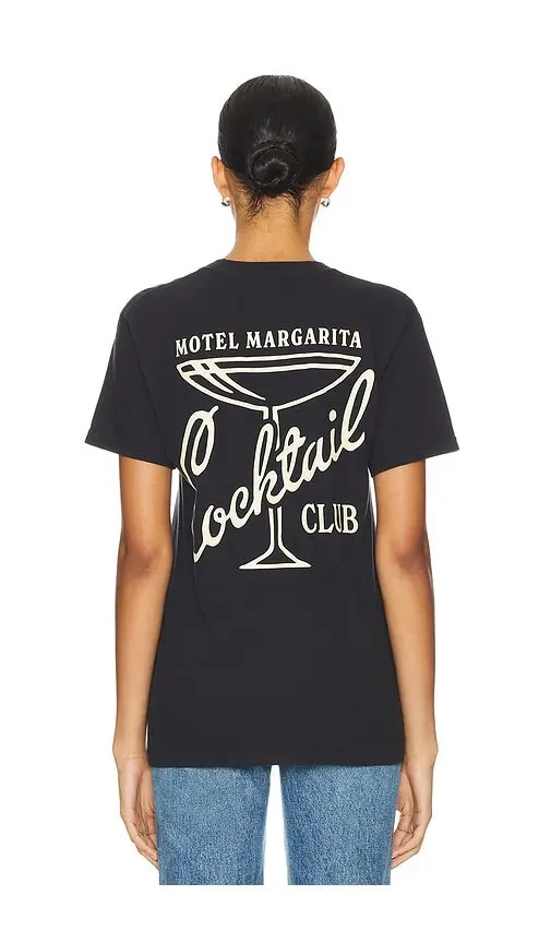 MOTEL MARGARITA Cocktail Club Tee - Black
