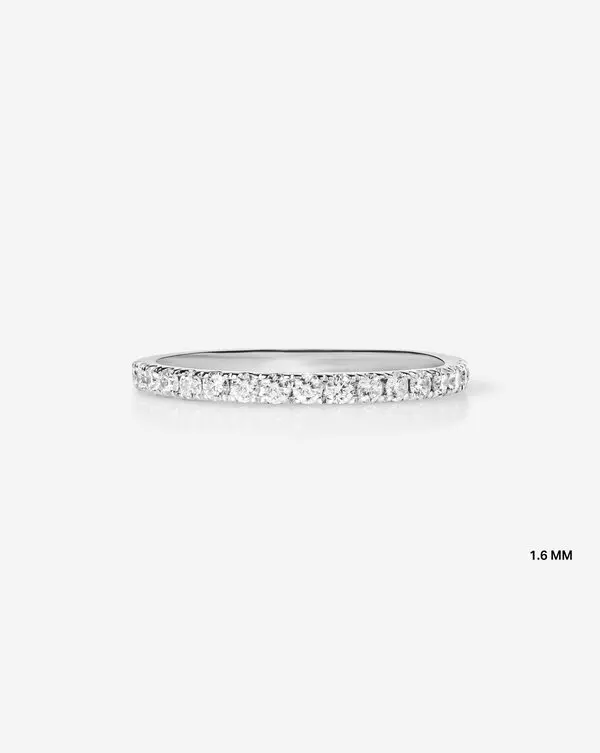 Ring Concierge Thin Pavé Diamond Band - One-color