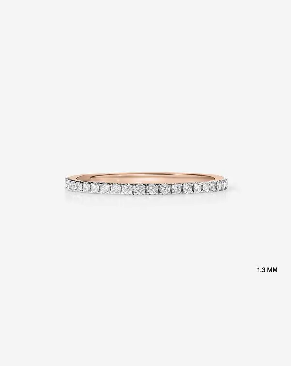 Ring Concierge 1.3 Mm Perfect Pavé Diamond Eternity Ring In 14k Yellow Gold - One-color